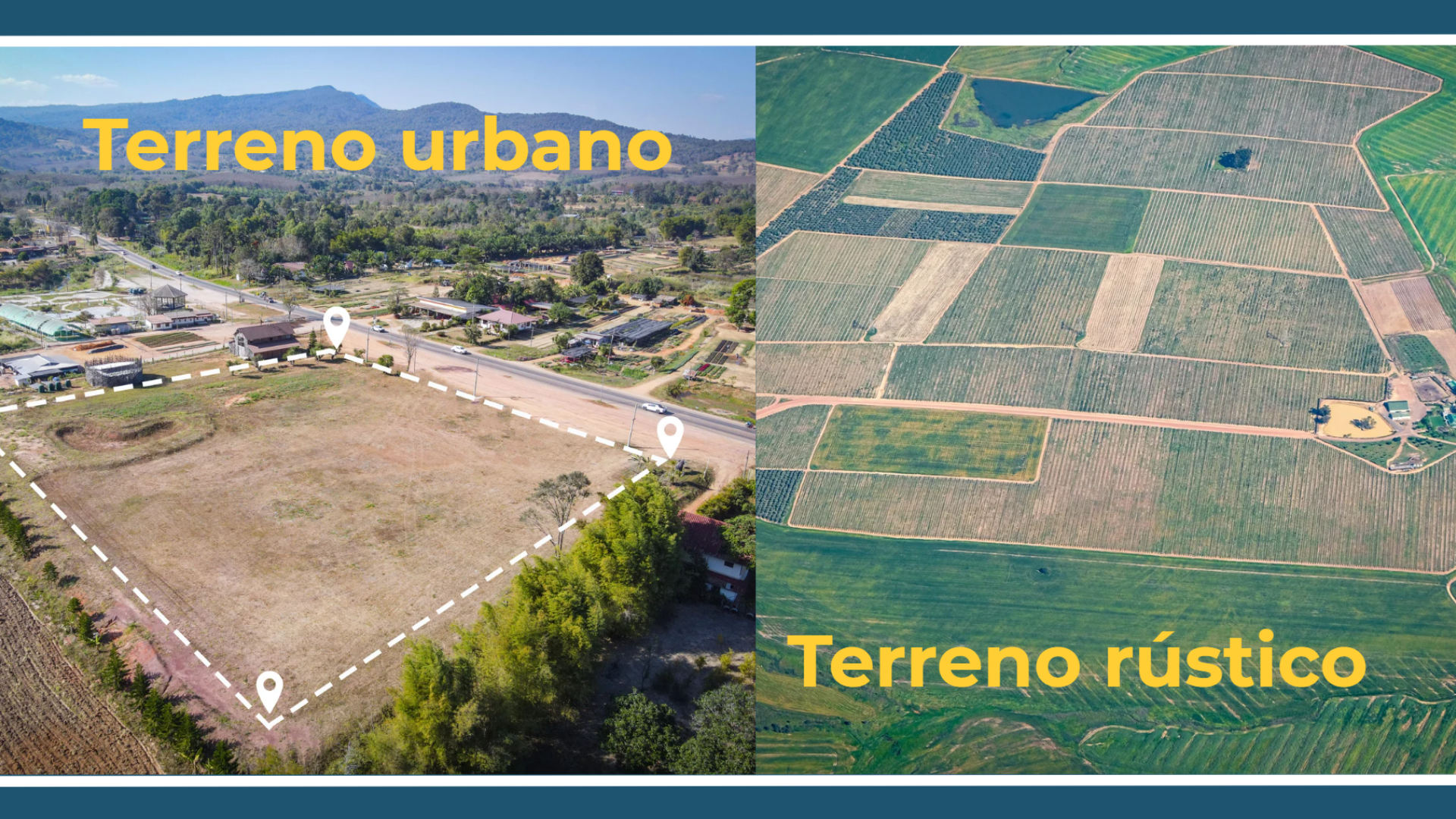 Diferencias entre terrenos urbanos y terrenos rústicos